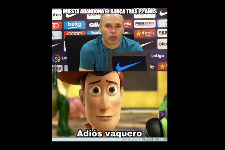 Andrés Iniesta: su adiós al Barcelona generó estos memes | América Deportes