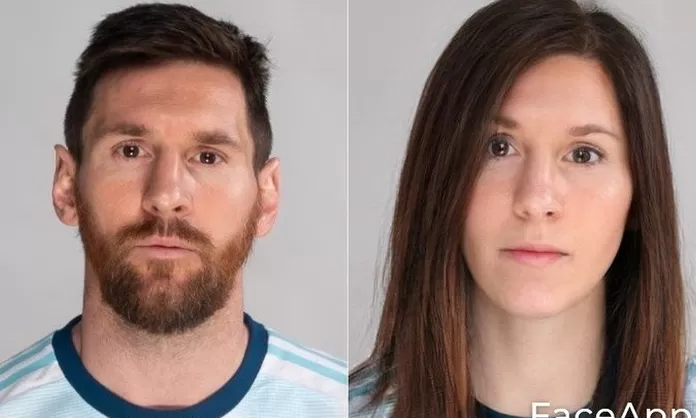 FaceApp: Lionel Messi y toda la selección argentina en versión femenina ...