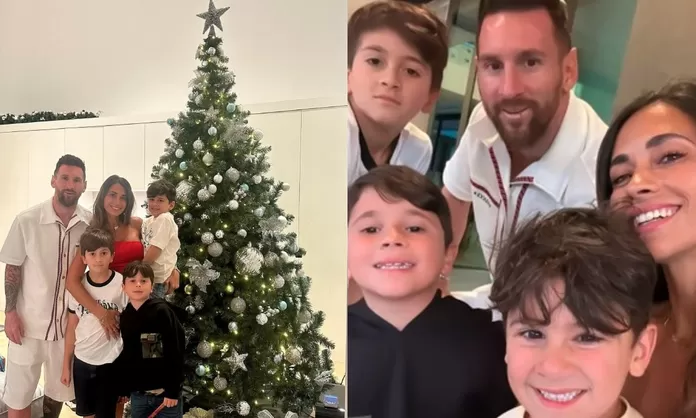 Lionel Messi celebró su primera Navidad como campeón del mundo ...