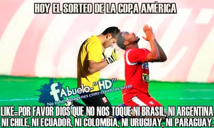 Mira los más divertidos memes previo al sorteo de la Copa América ...
