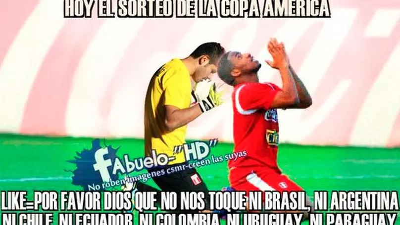 Mira los más divertidos memes previo al sorteo de la Copa América ...