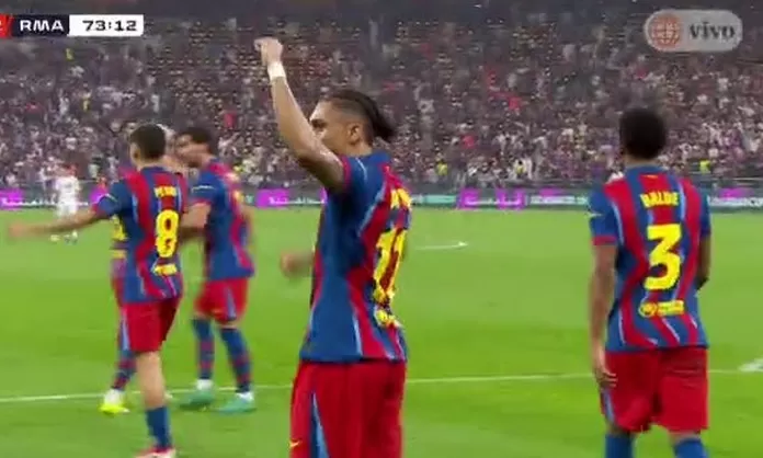 Raphina anotó 3-2 Barcelona vs Real Madrid con gran disparo | América ...