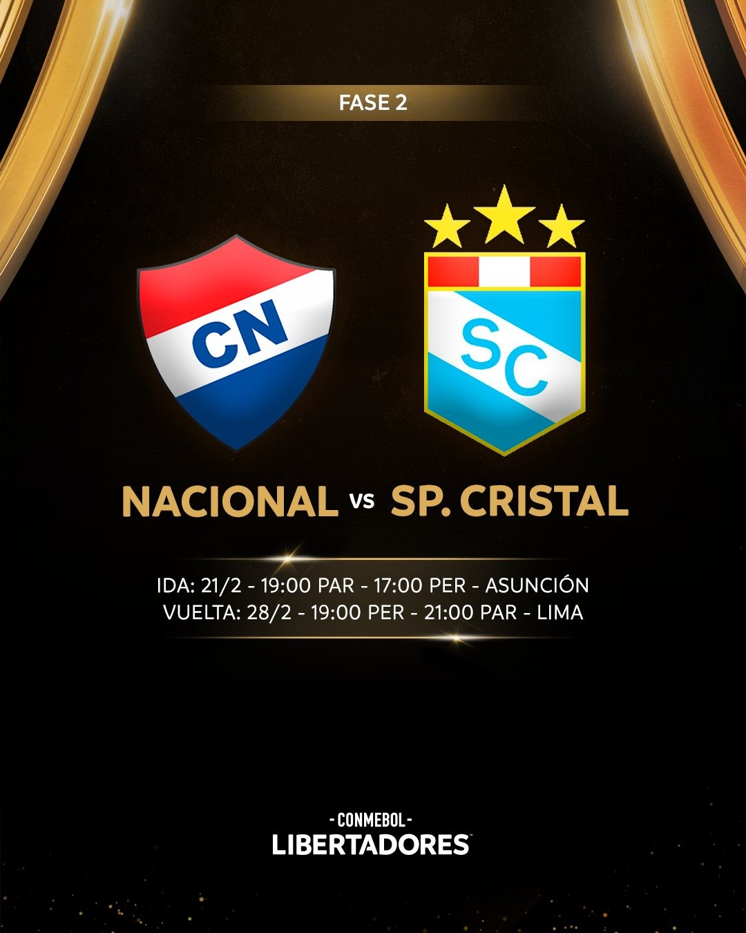 Sporting Cristal Vs Nacional Conmebol Confirmó Día Y Hora De Los