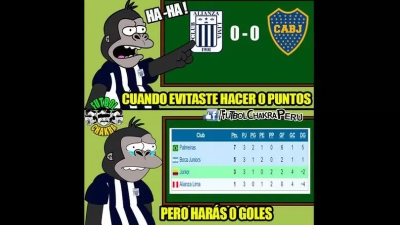 Alianza Lima perdió 1-0 ante Junior y generó estos hilarantes memes ...