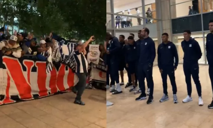 Banderazo aliancista previo a partido contra Colo Colo | América Deportes