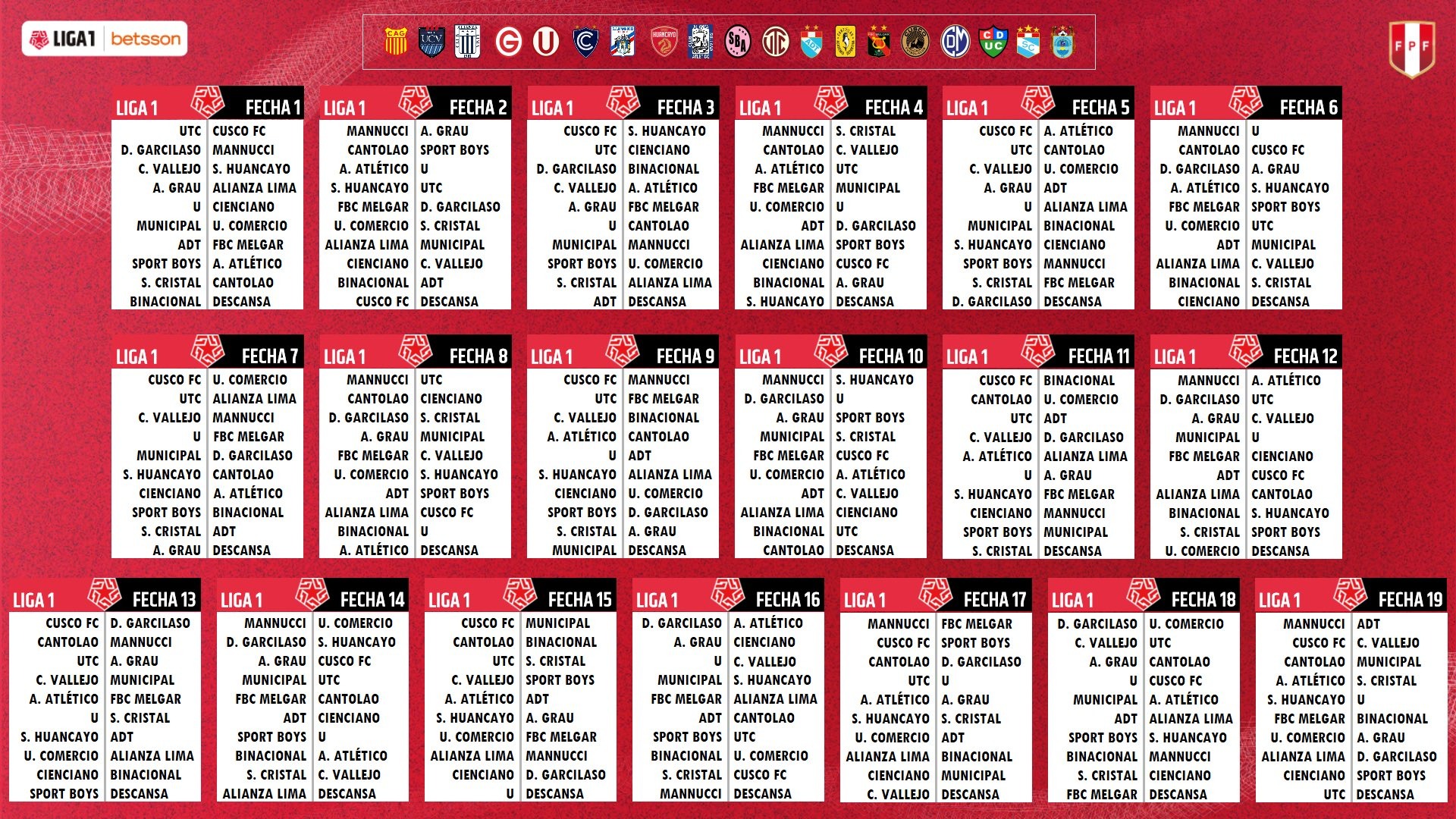 Fixture Liga 1: Así se jugará la temporada 2023 del fútbol peruano ...
