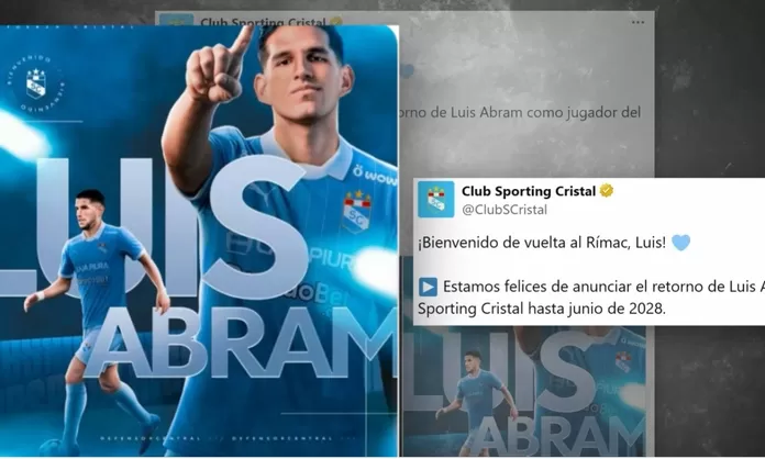 Luis Abram es nuevo jugador de Sporting Cristal hasta 2028 | América ...