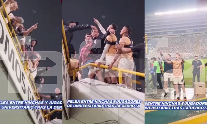 Jugadores e hinchas de Universitario pelearon por derrota | América ...